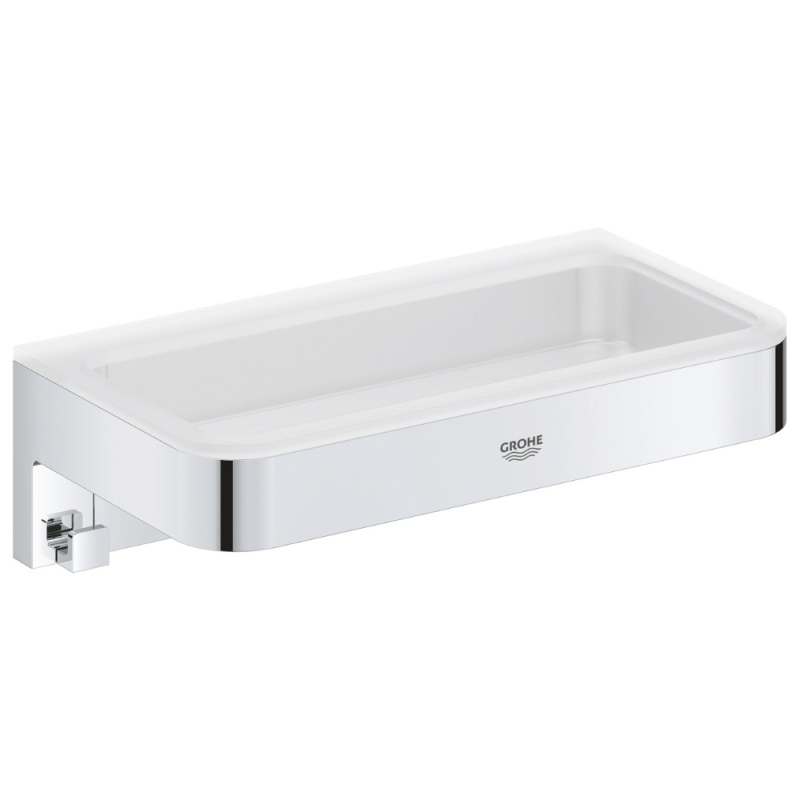 Tablette rectangle GROHE Start Cube chromé | Leroy Merlin