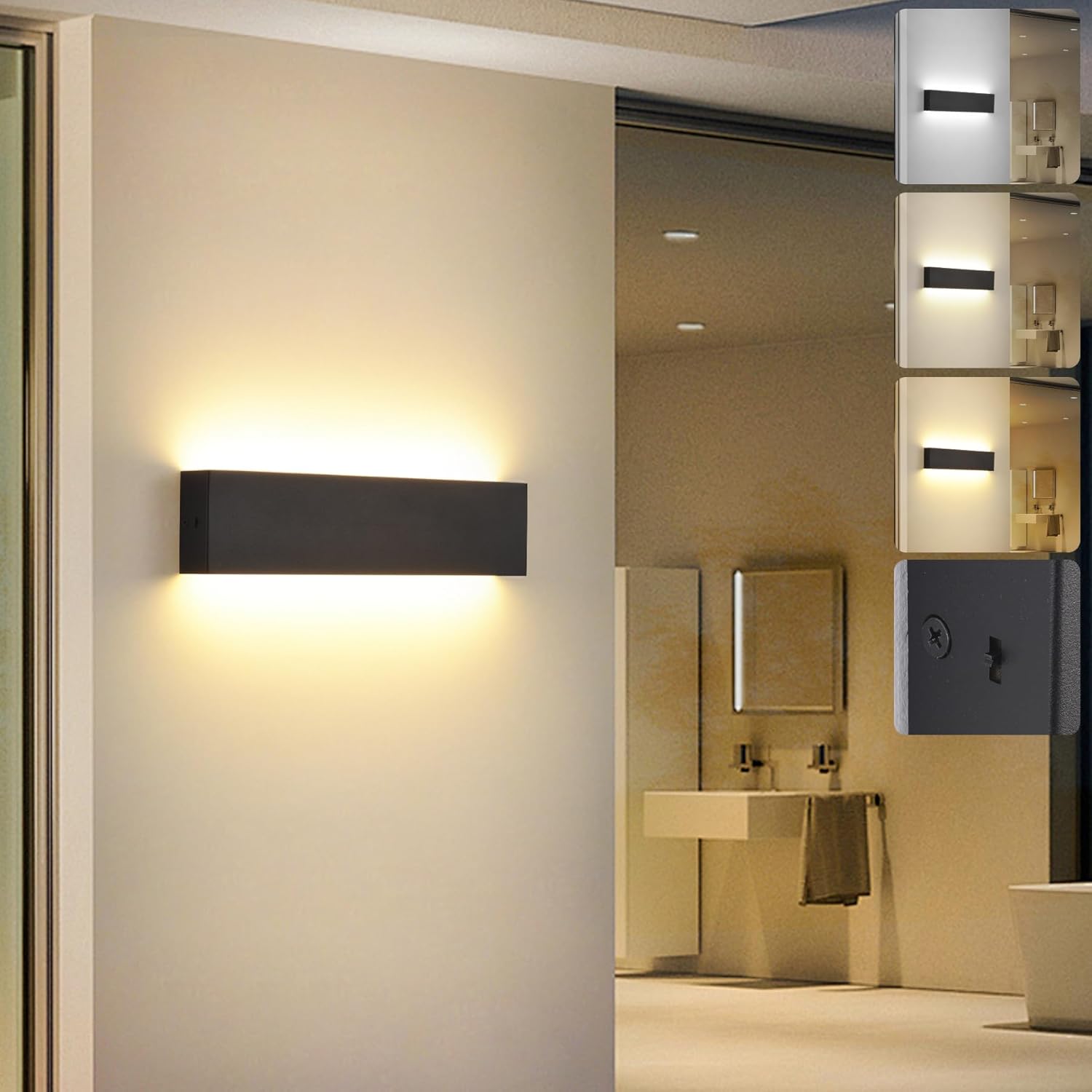 Applique Murale LED 10W - Lumière Douce 3000K, Design Moderne en ...