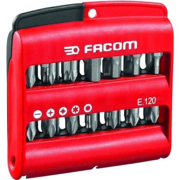 Boîte de 28 embouts série 1 High Perf' (Fente / PH / PZ / 6 pans / Torx) - FACOM - E.120PB ...