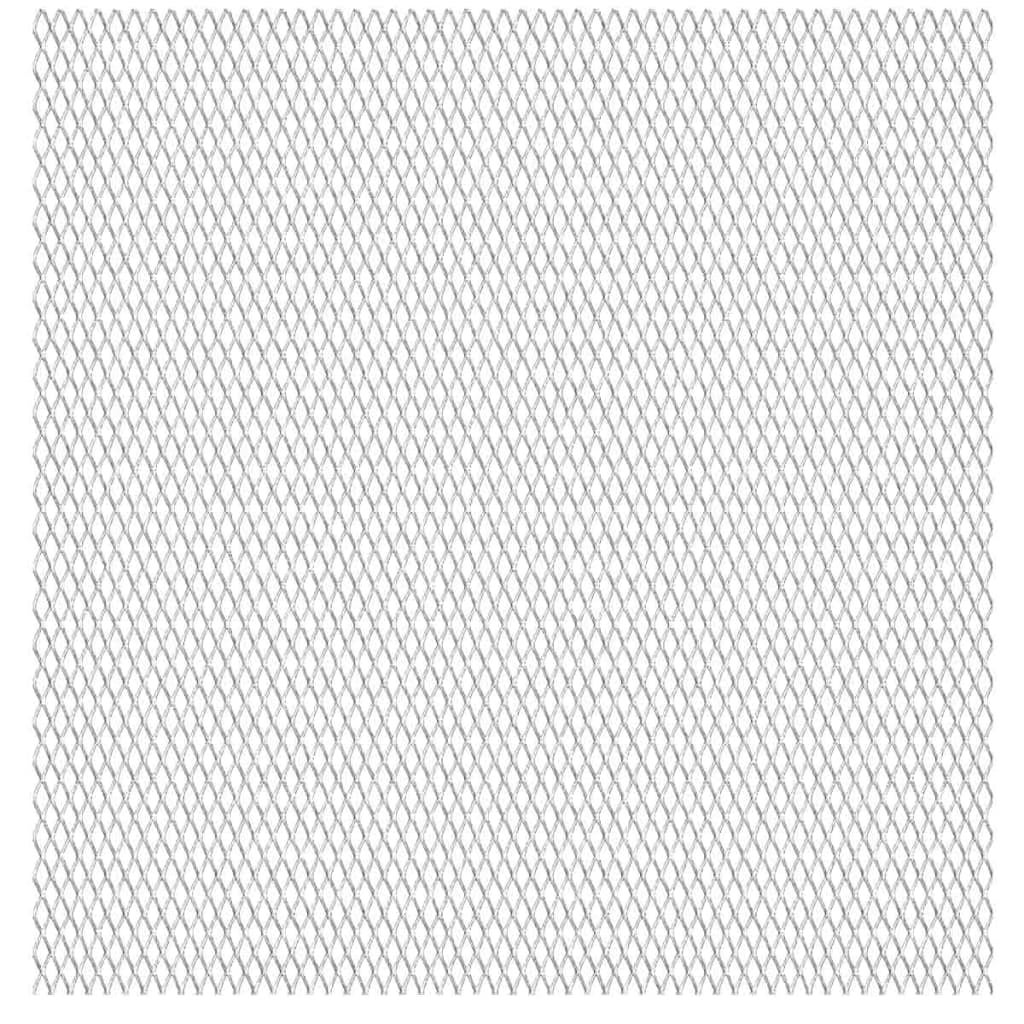 Panel de valla para jardín, acero inoxidable, 50x50 cm, 45x20x4 mm ...