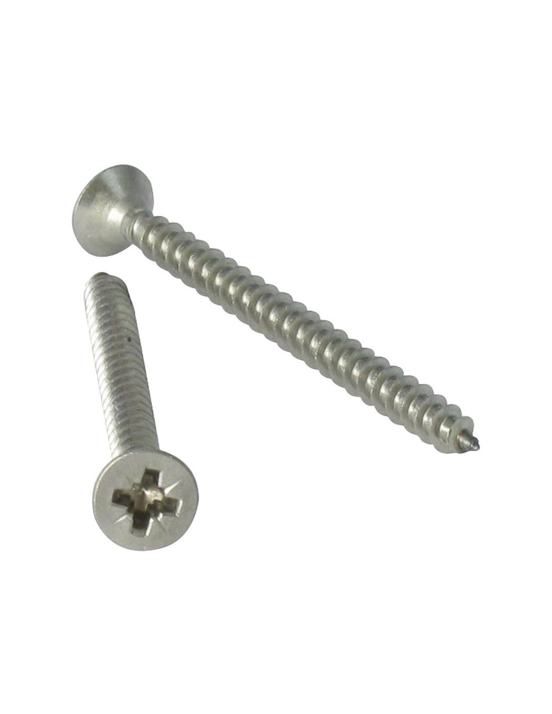 VBA Vis bois agglo Tête fraisée TF Pozi N°1 3X35 Filetage total Inox A4 ...