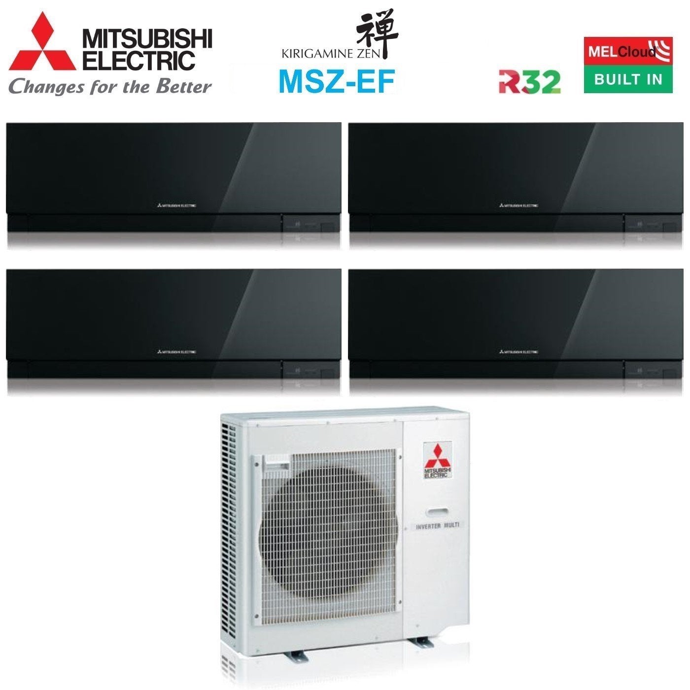 Climatizzatore Condizionatore Mitsubishi Electric Quadri Split Inverter ...