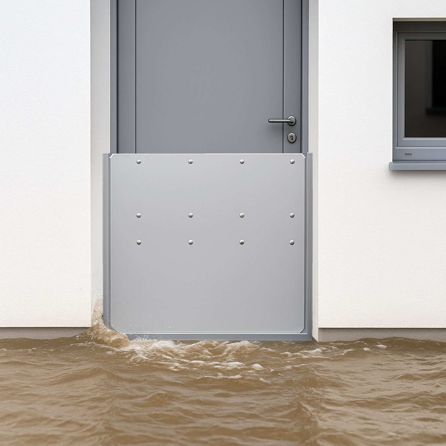 Batardeau anti-inondation blanc H 800 x L 900 mm – Barrière étanche ...