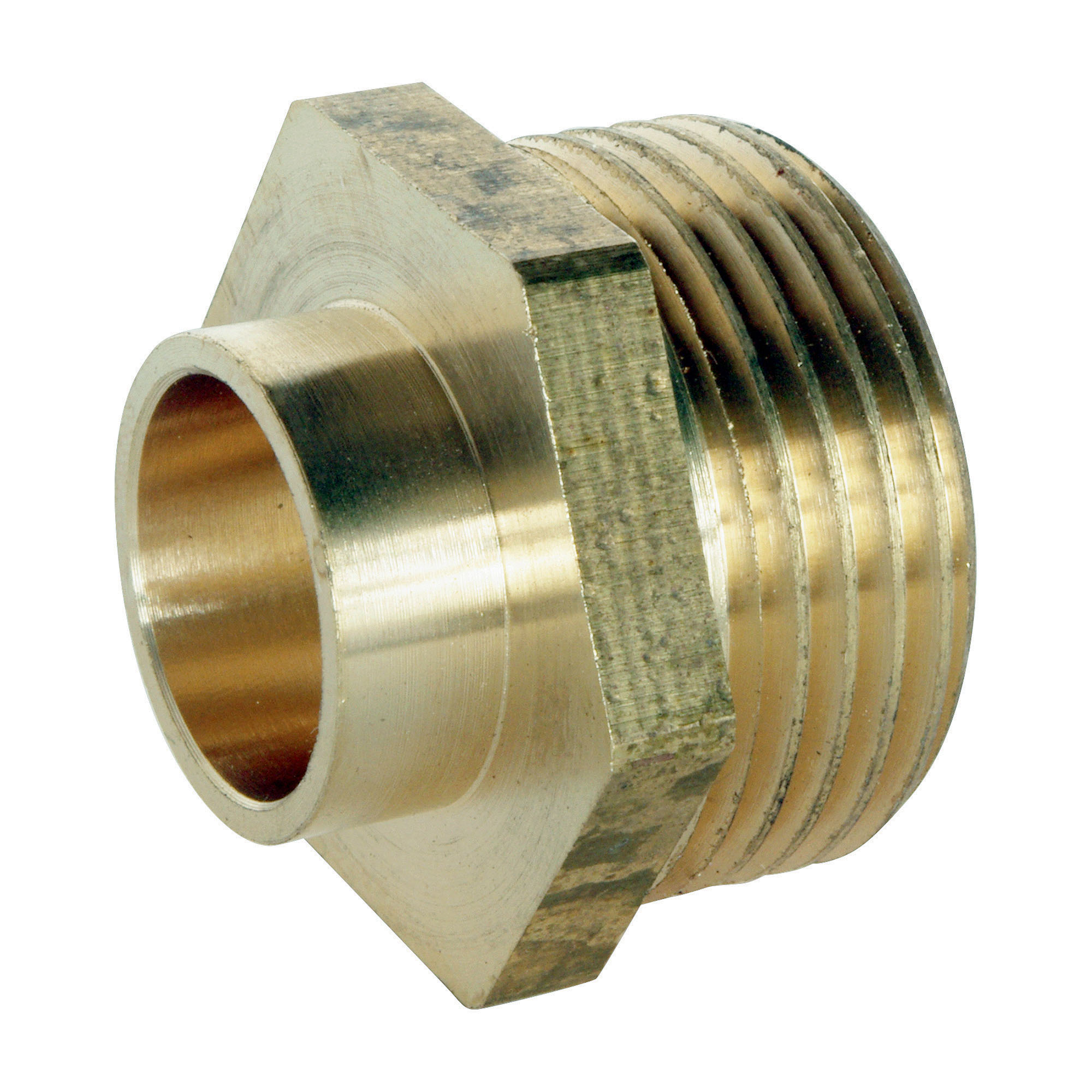 Raccord laiton droit à souder - Mâle 20/27 - Tube cuivre Ø14 - Sachet 2 pièces | Leroy Merlin