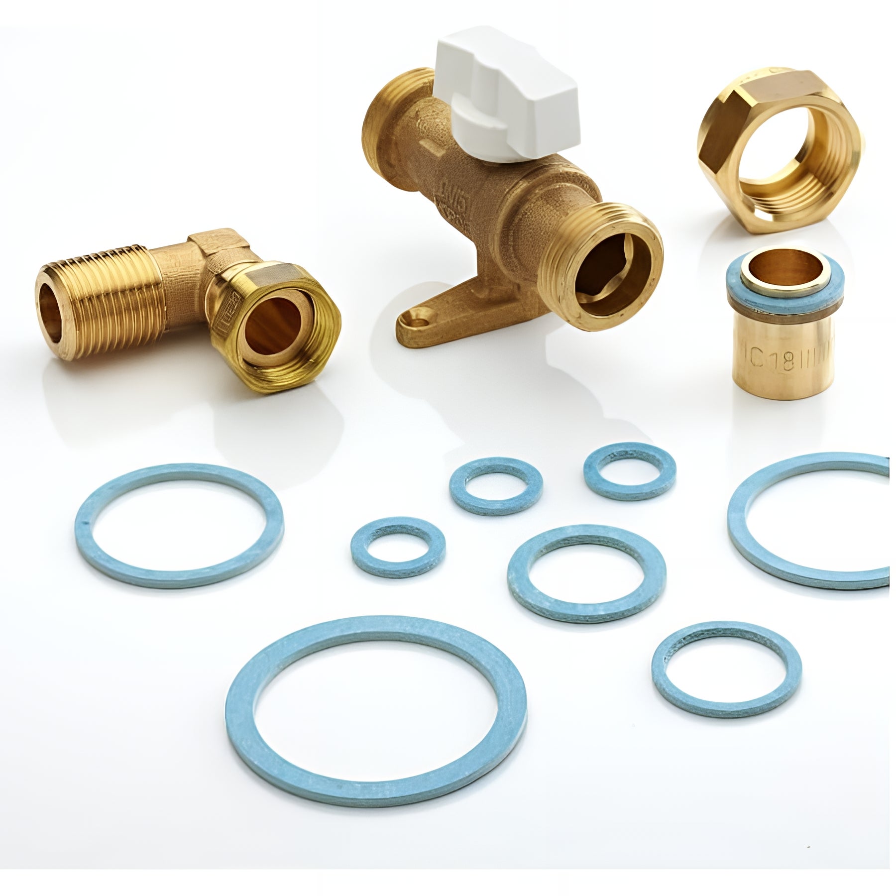 Sachet de 10 joints fibre gaz universel 1'' epaisseur 1,5 mm | Leroy Merlin