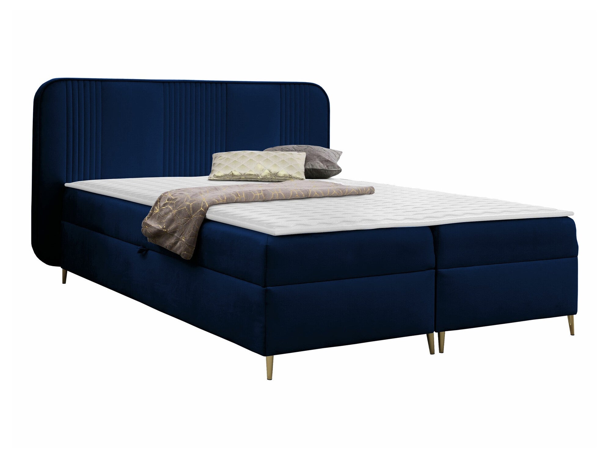 Letto continentale Baltimore 196, Doppio, Continentale, Blu, 160x200 ...