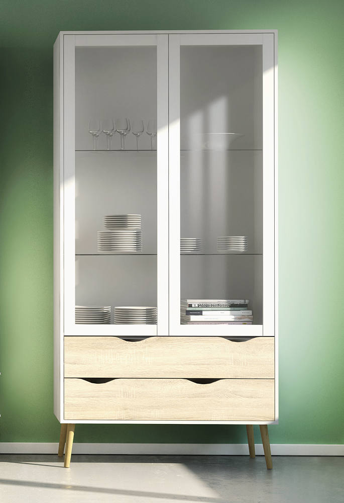 Vitrina Elisabeth, Aparador de exposición, Vitrina multiusos, Aparador ...