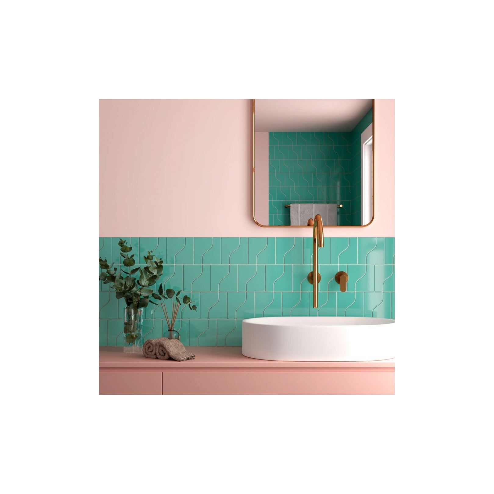 Cornière Carrelage mural faïence effet graphique REVERS 12x8,3cm Jolly ...