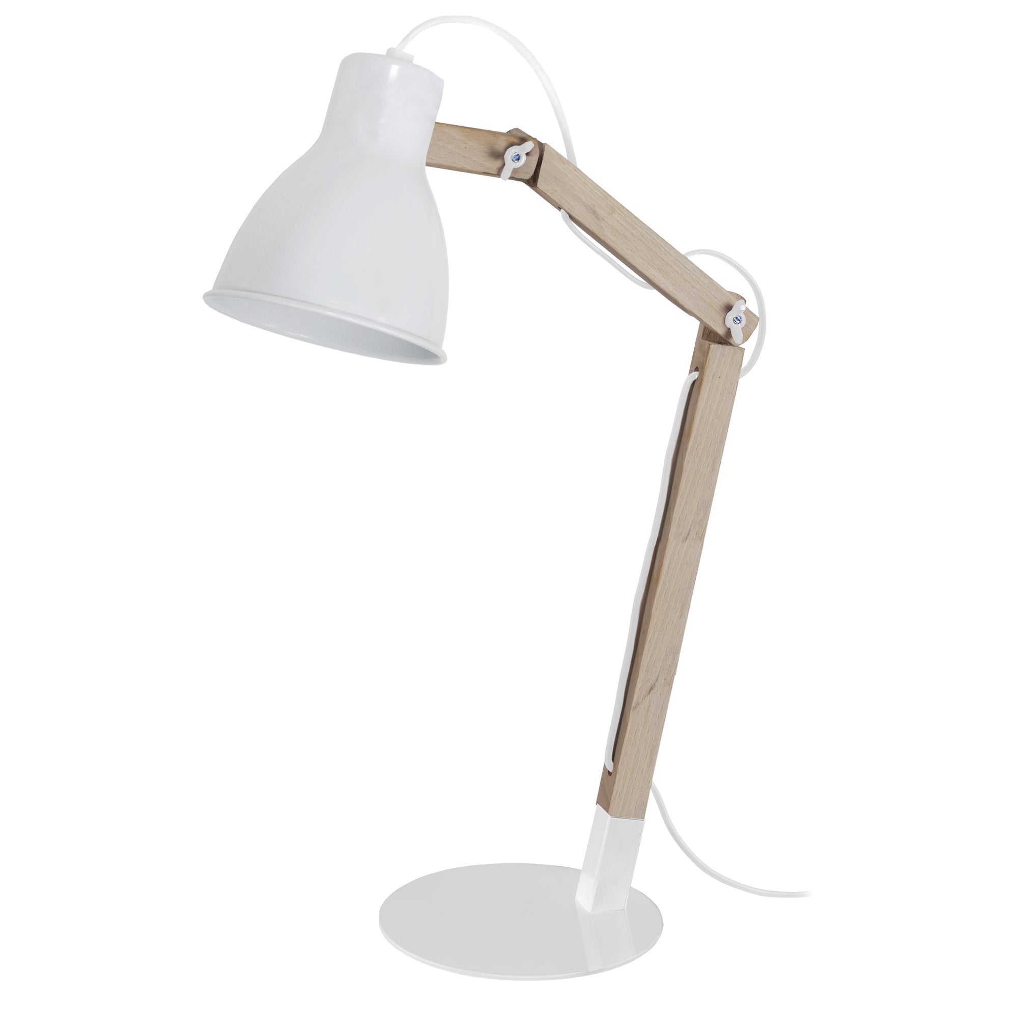 Lampe de Bureau TOSEL ,bois,naturel,H70xD18xP28cm | Leroy Merlin