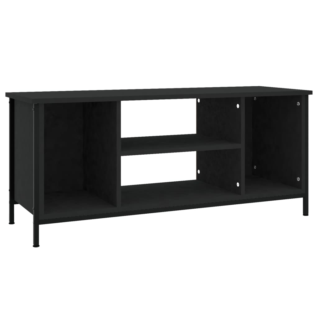Meuble TV，Banc TV Moderne，Meuble de Rangement noir 102x35x45 cm bois d ...