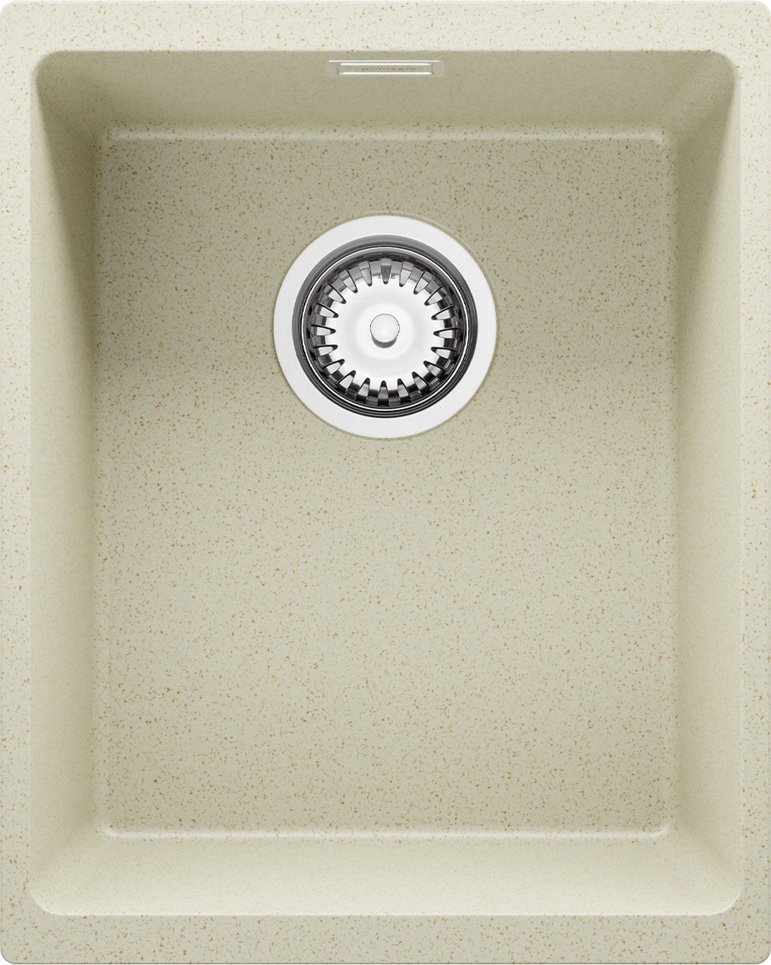 Evier Sous Plan Beige 36x47cm, Evier en Granit 1 bac + Kit de Vidage ...