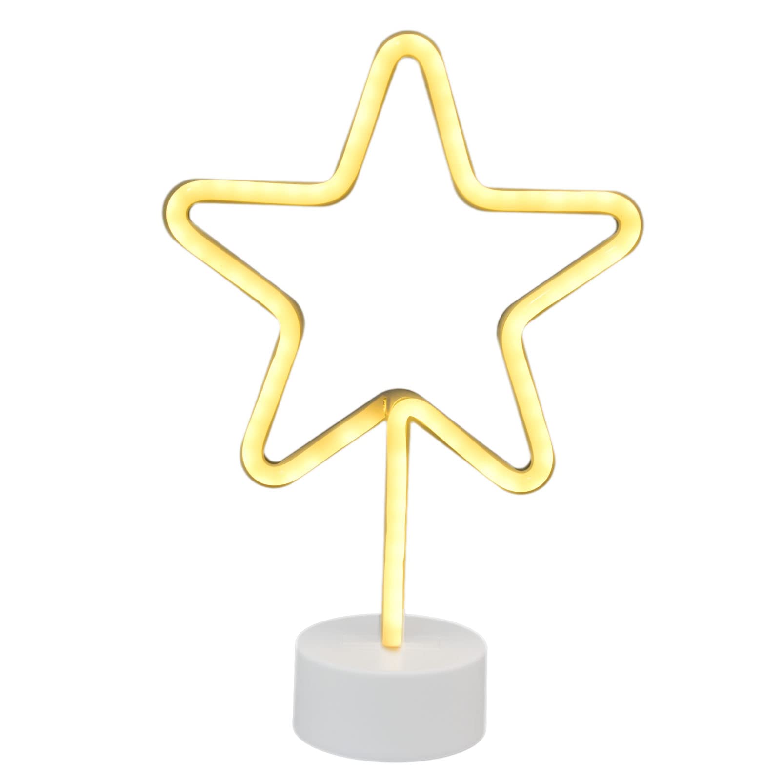 LUMIÈRE NÉON ABS PLASTIQUE SILICONE FORME D'ÉTOILE SOURCE DE LUMIÈRE ...