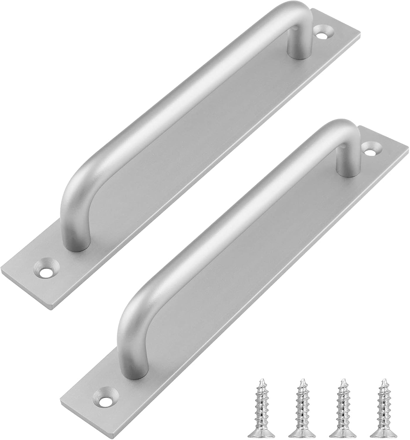 2 tiradores para puertas corredizas de granero, tiradores con placa de ...