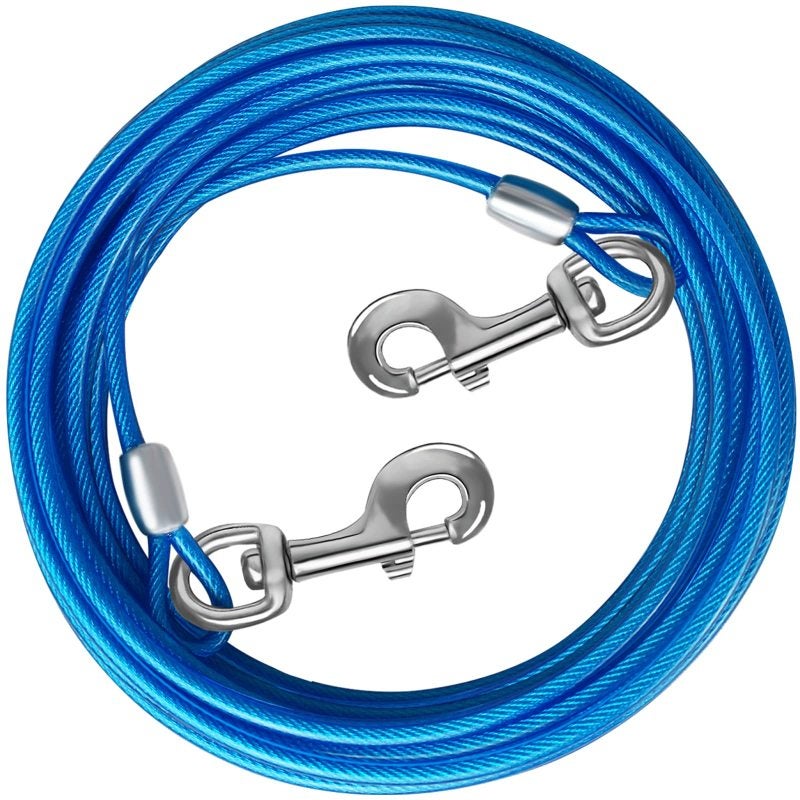 Chien câble d’attache: 15 FT acier Wire Runner avec Superior Clips ...