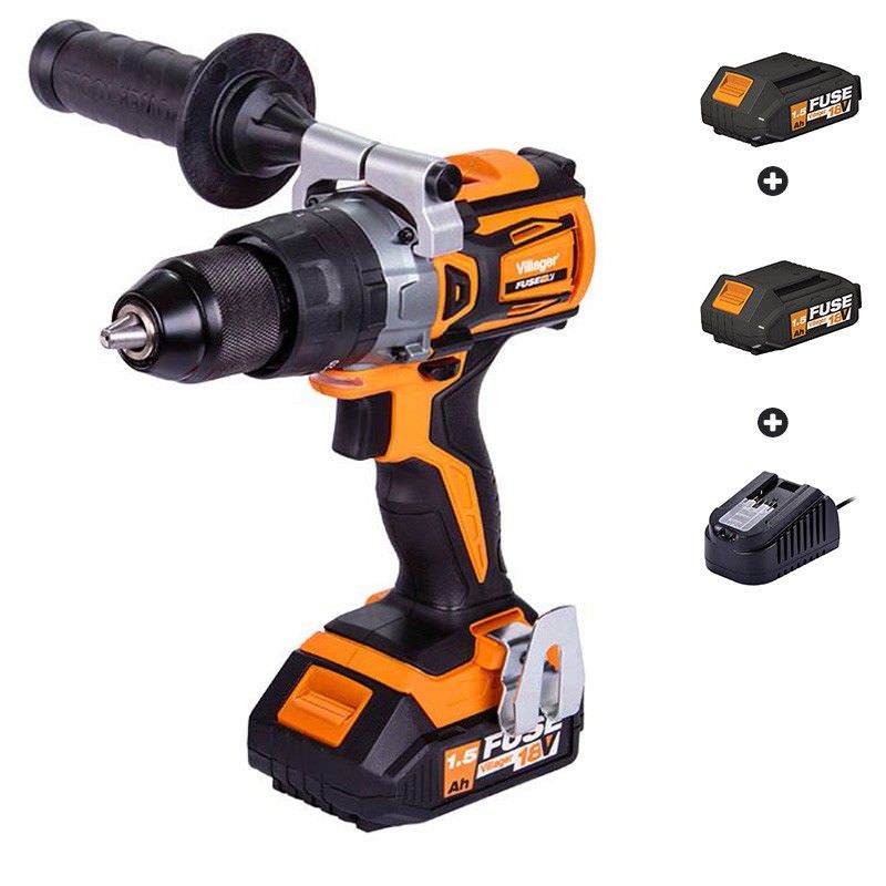 Perceuse Sans Fil Avec Poign e Lat rale 2 Batteries Et Chargeur Fuse perceuse-sans-fil-avec-poign-e-lat-rale-2-batteries-et-chargeur-fuse