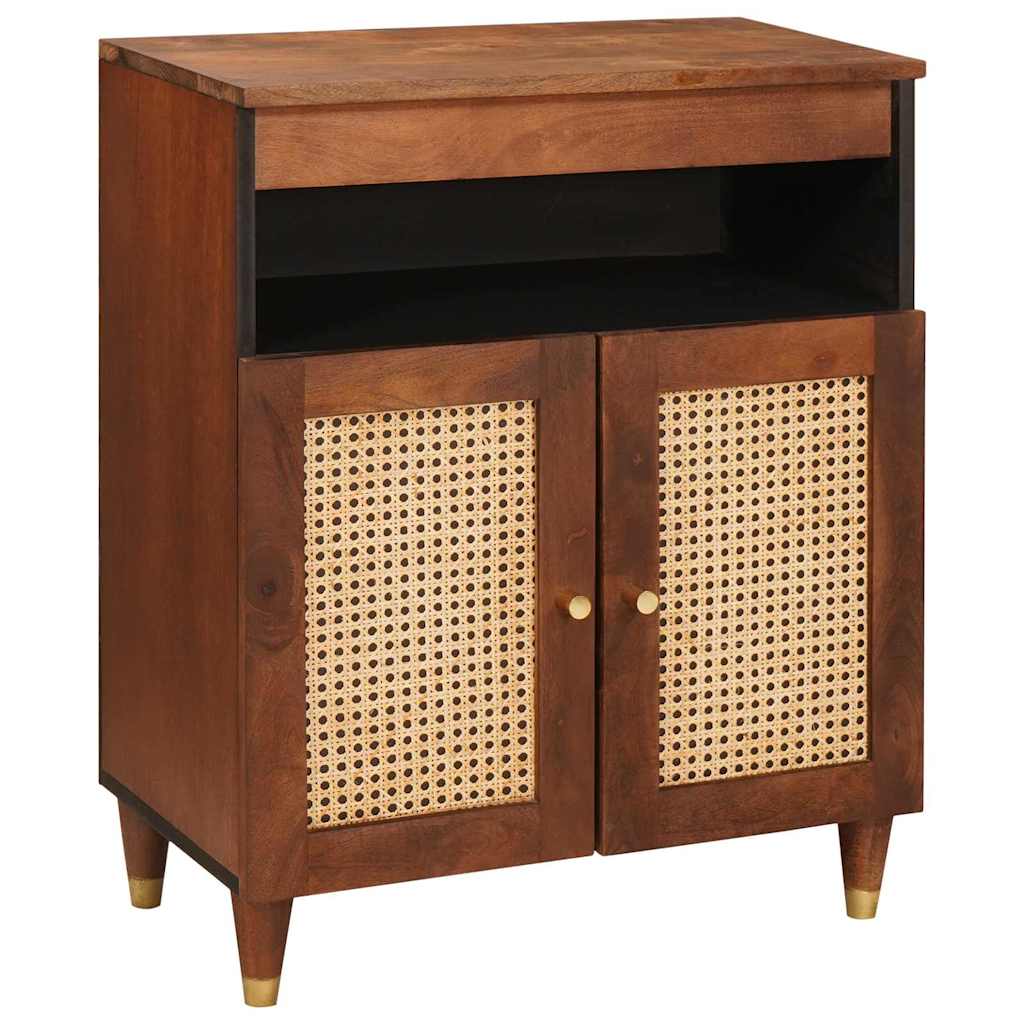 Meuble d'appoint Marron 60 x 33,5 x 75 cm Bois de mangue massif | Leroy ...