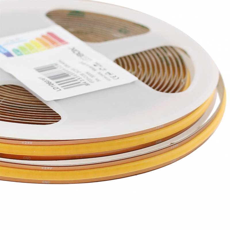 LEDBOX Tira LED Monocolor COB, ChipLed , DC24V, 5m (528Led/m), 65W ...