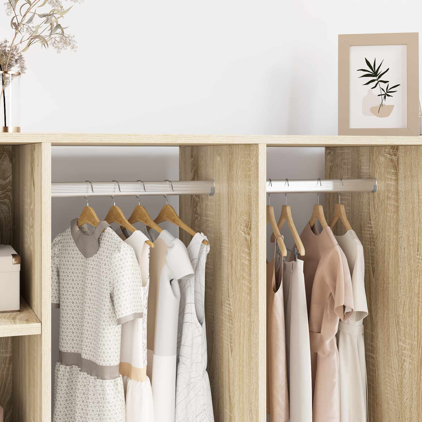 Tige de placard 12 pcs Argenté 764 x 15 x 29 mm vidaXL | Leroy Merlin