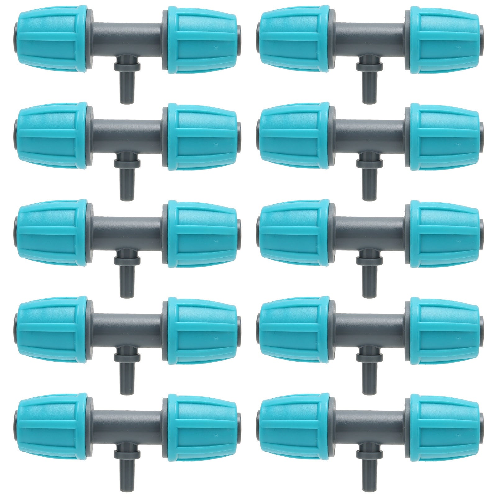 Lot de 10 raccords de reduction pour tube d'irrigation en t cannele de ...