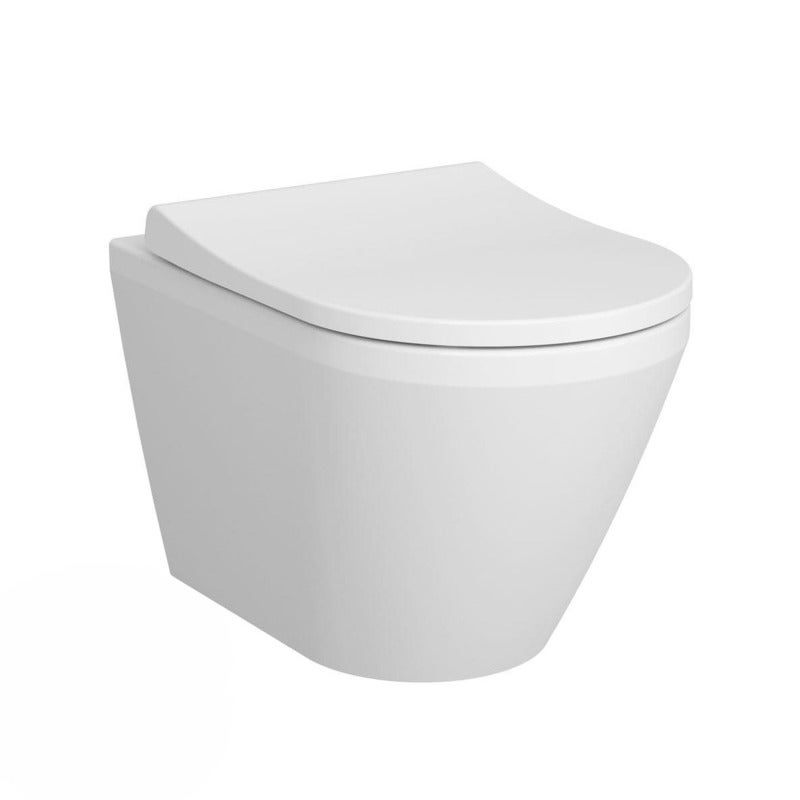 Vitra Integra WC sans bride + Abattant avec frein de chute en Duroplast ...