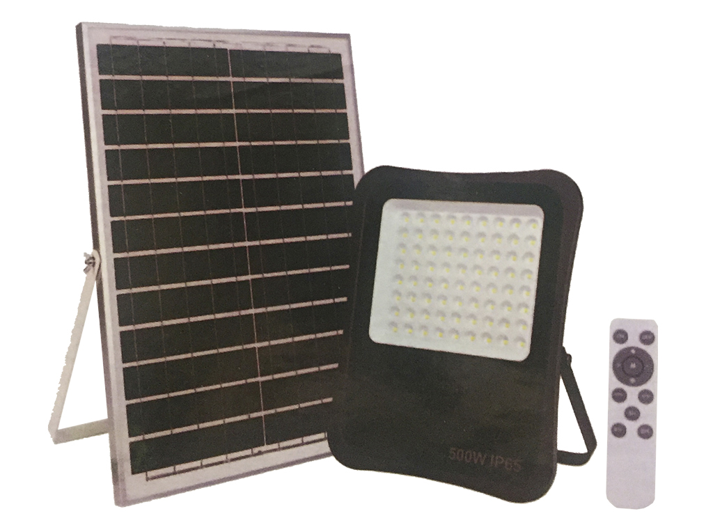 PROJECTEUR SOLAIRE À LED 500W 6500K | Leroy Merlin