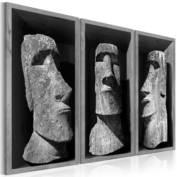 Tableau stylisé The Mystery of Easter Island 90x60 cm | Leroy Merlin