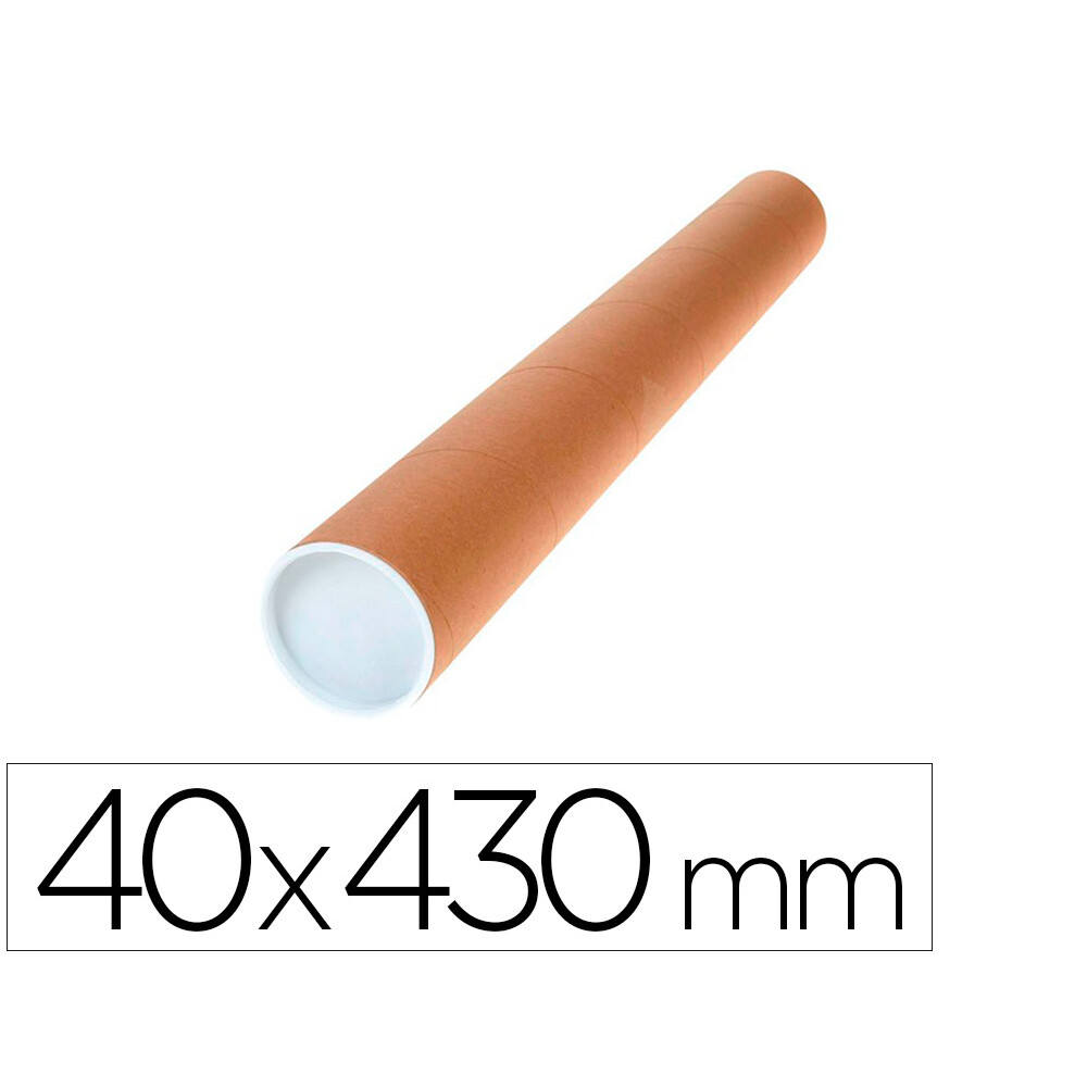 Tube porte-documents q-connect carton encollé 1.8mm format a3/a2 ...
