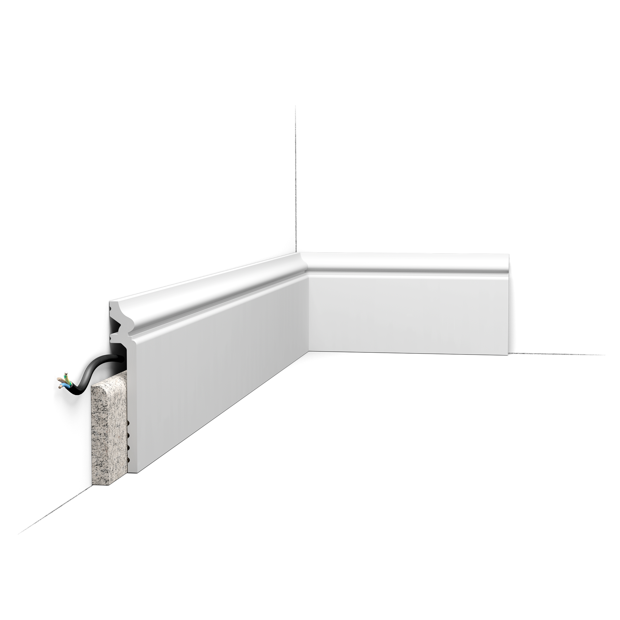 SX186 Plinthe de rénovation Orac Decor - 13,8x2,2x200cm (h x p x L ...