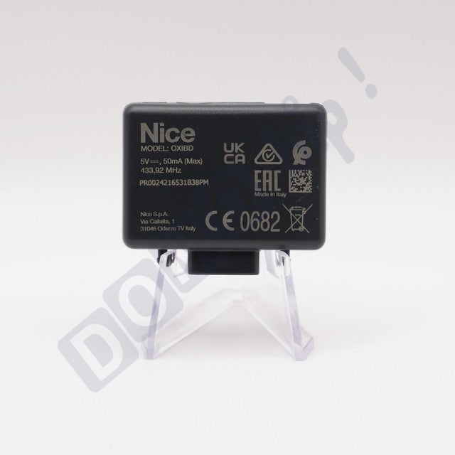 Récepteur Bidirectionnel Nice OXIBD - 433,92 MHz - 4 Canaux - Compatible avec Télécommandes Nice ...