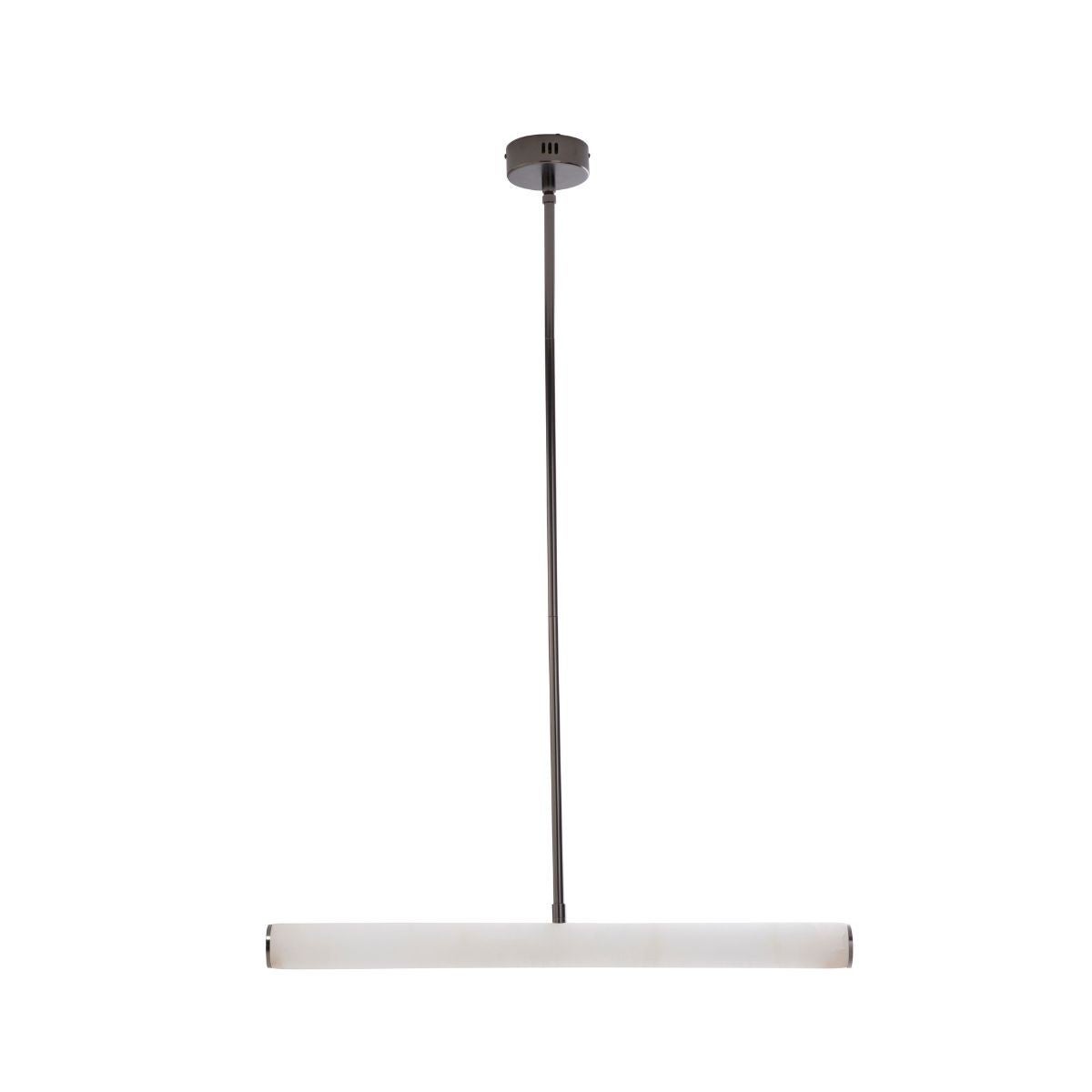 Lámpara colgante horizontal de alabastro y metal L80 cm - MONTAIGNE ...