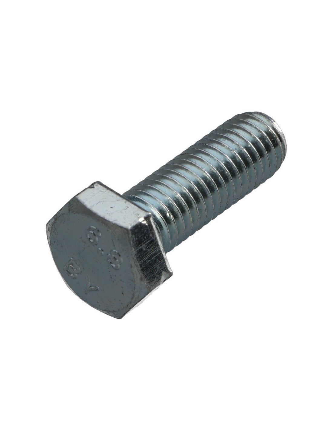 Vis métaux Tête hexagonale TH M10X45 Classe 6.8 Acier zingué blanc-30 ...