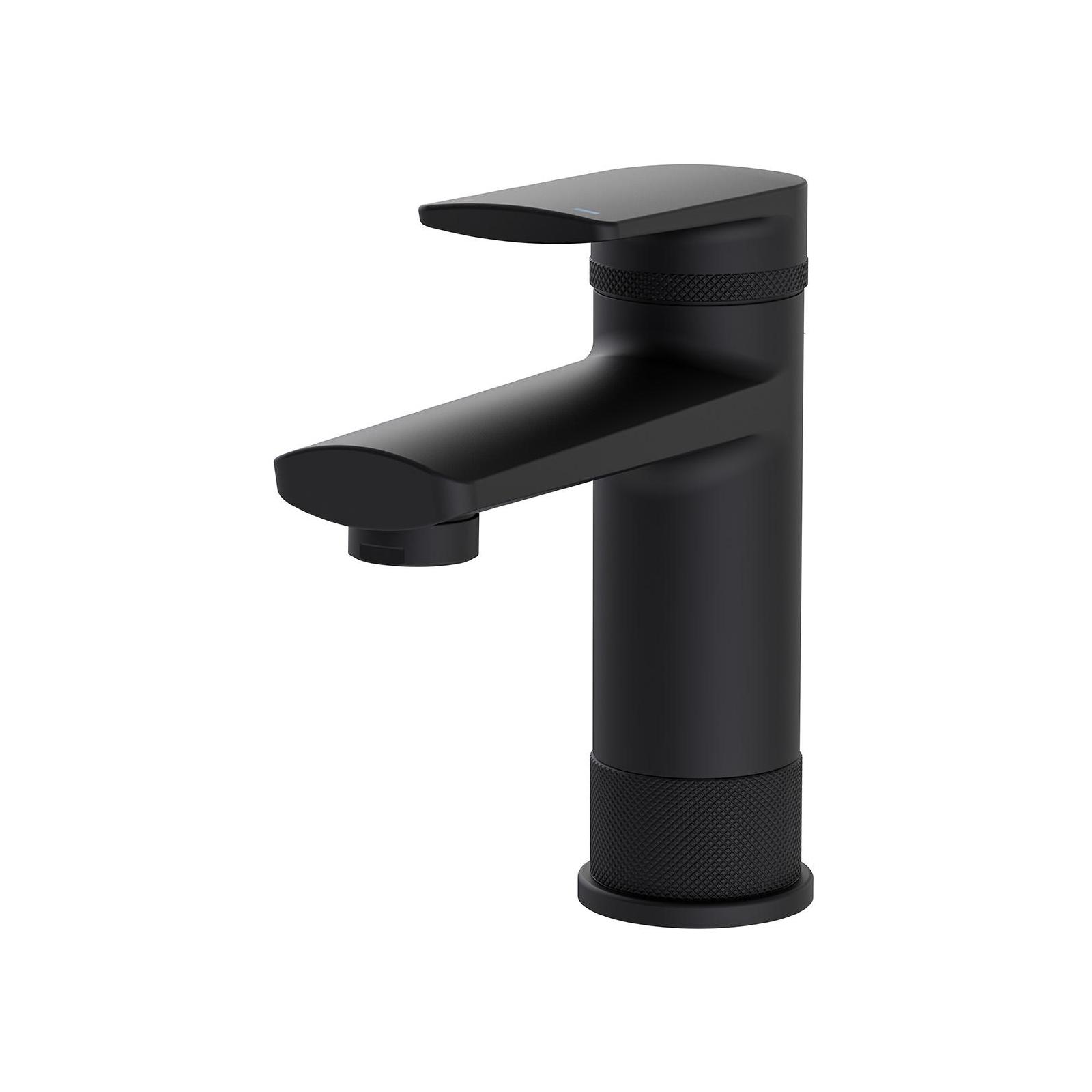 Robinet de salle de bain mitigeur bec bas noir H15,3cm VAN | Leroy Merlin