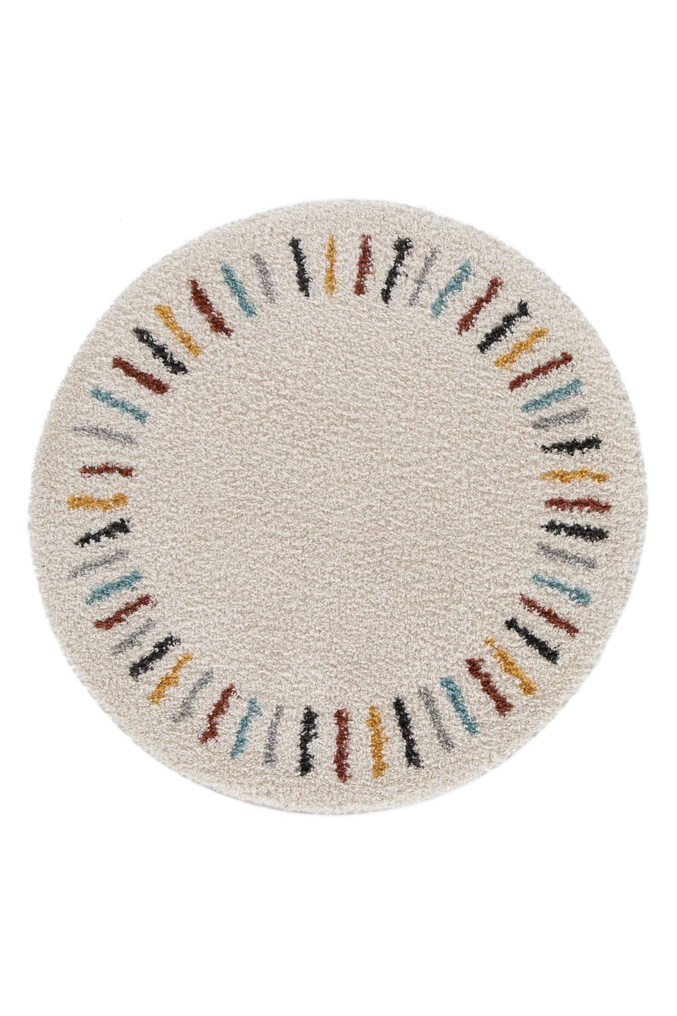 Tapis enfant rond tout doux ARPEGE 160 cm x 160 cm | Leroy Merlin