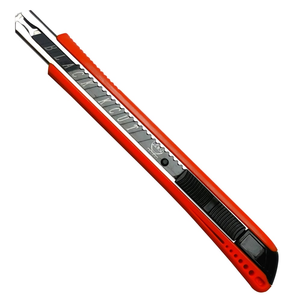 Cutter 9mm Rouge Professionnel avec Lame Black Blade SK2 Ultra ...