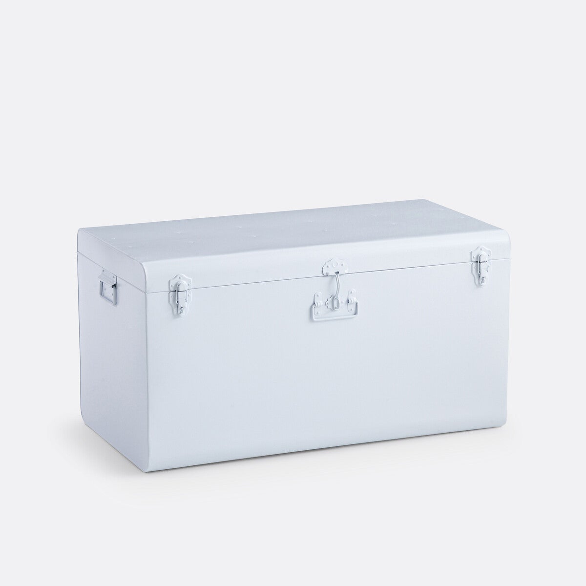 Malle de rangement en métal acier XXL, Masa - Blanc - taille unique ...