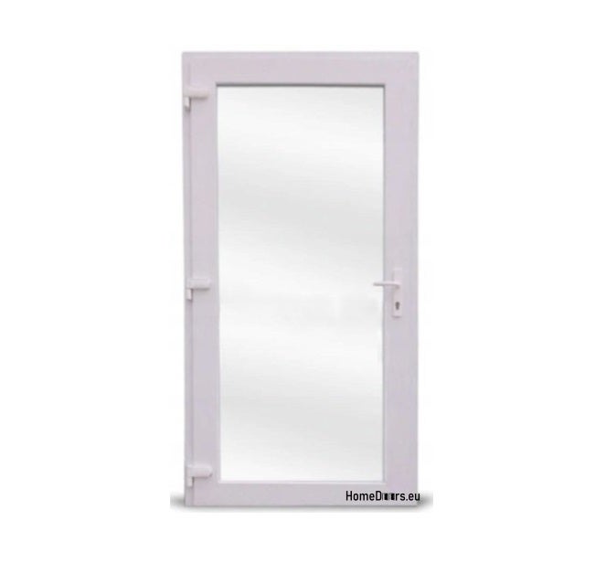PORTES EXTÉRIEURES PVC MAGASIN BUREAU 100/200 GAUCHE VERRE BLANC GAUCHE ...
