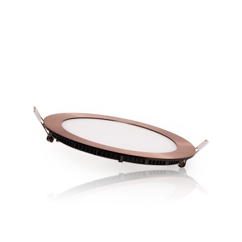 Plaque LED 18W 1217Lm 2700ºK Circulaire Bronze 50 000H [GL-CL-R18N-B-WW ...