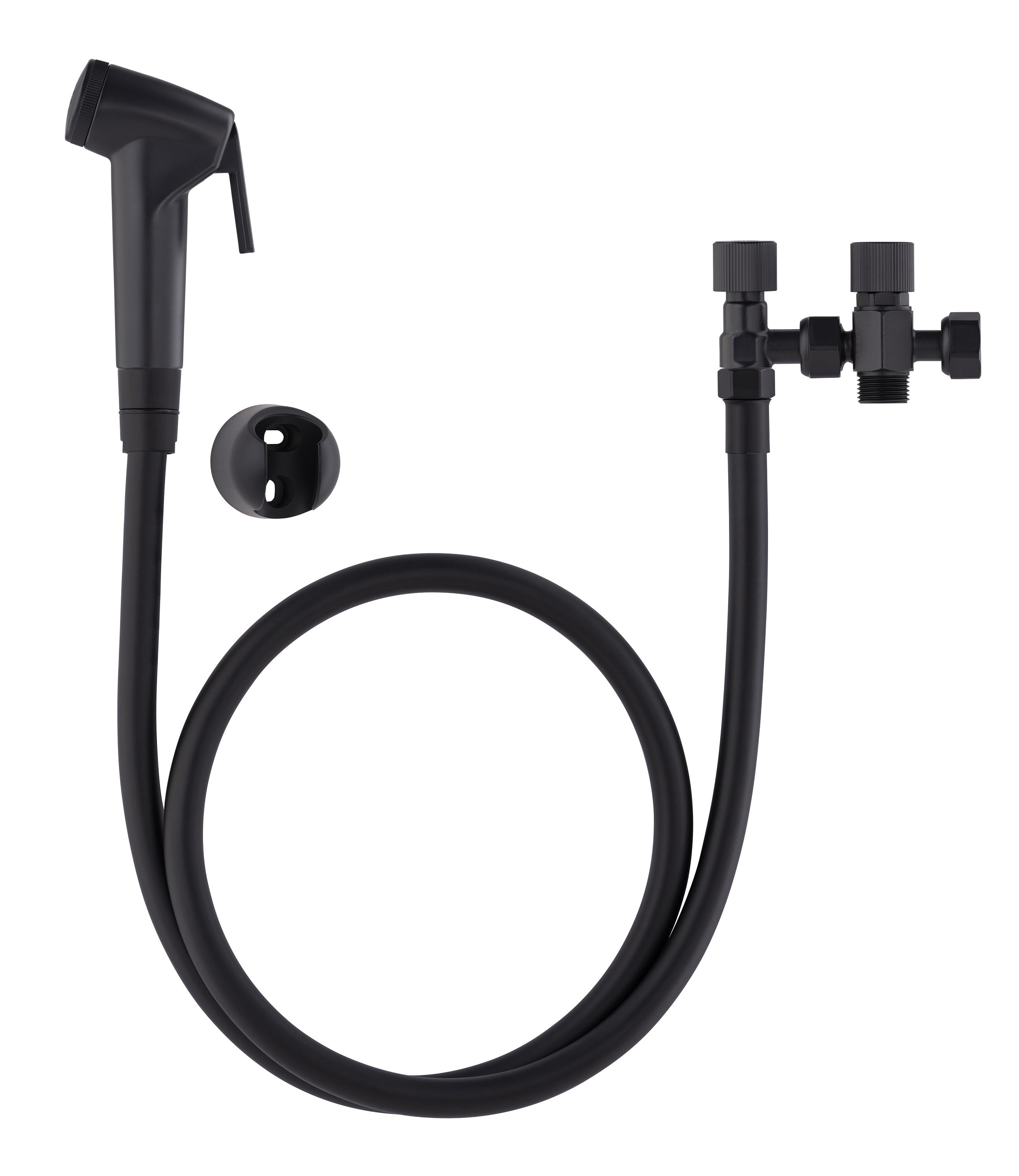 Kit hygiène WC noir mat + robinet 3 voies NOYON & THIEBAULT | Leroy Merlin