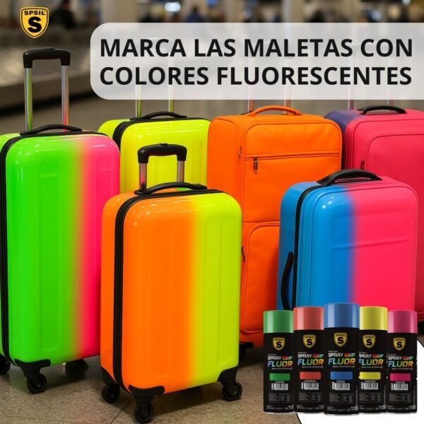 Pintura en Spray Fluorescente "FLUOR" SPSIL Azul Flúor 200ml ...