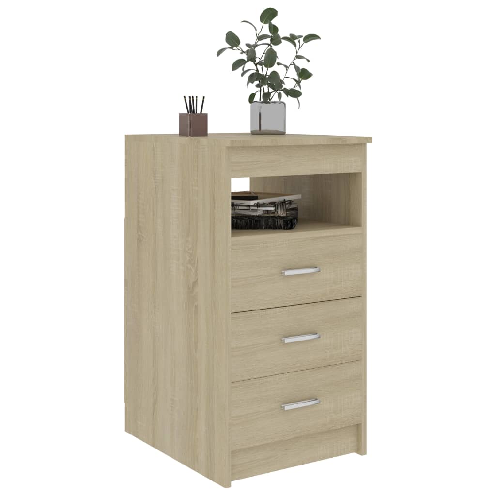 Cajonera de madera contrachapada color roble Sonoma 40x50x76 cm | Leroy ...