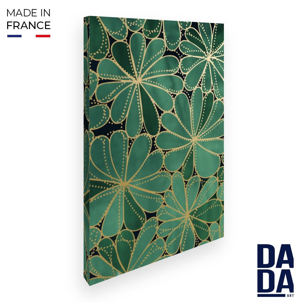 Toile Fleurs stylisées / 60x90cm / Fabriqué en France / DADA ART ...