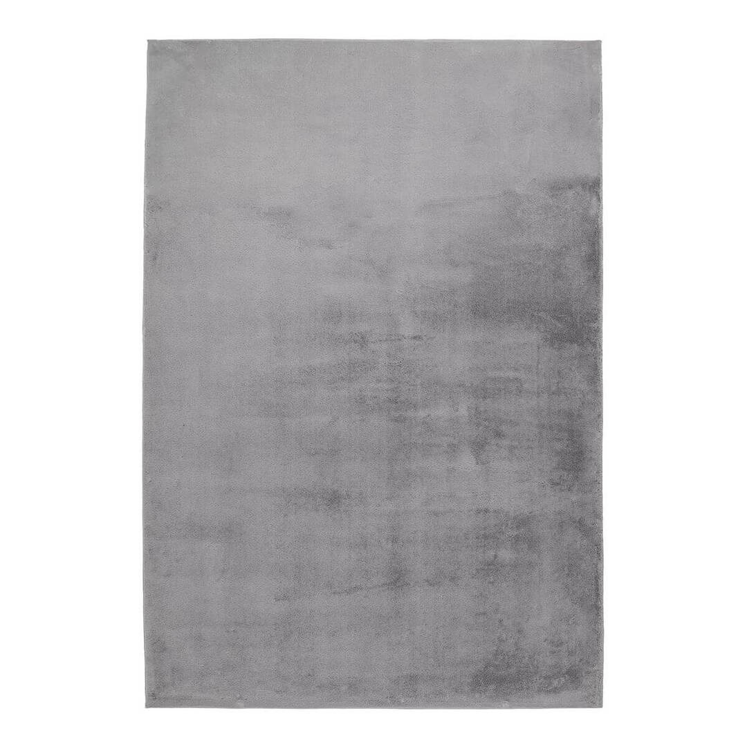 Tapis uni design en polyester Argenté 80x150 PARADISE | Leroy Merlin