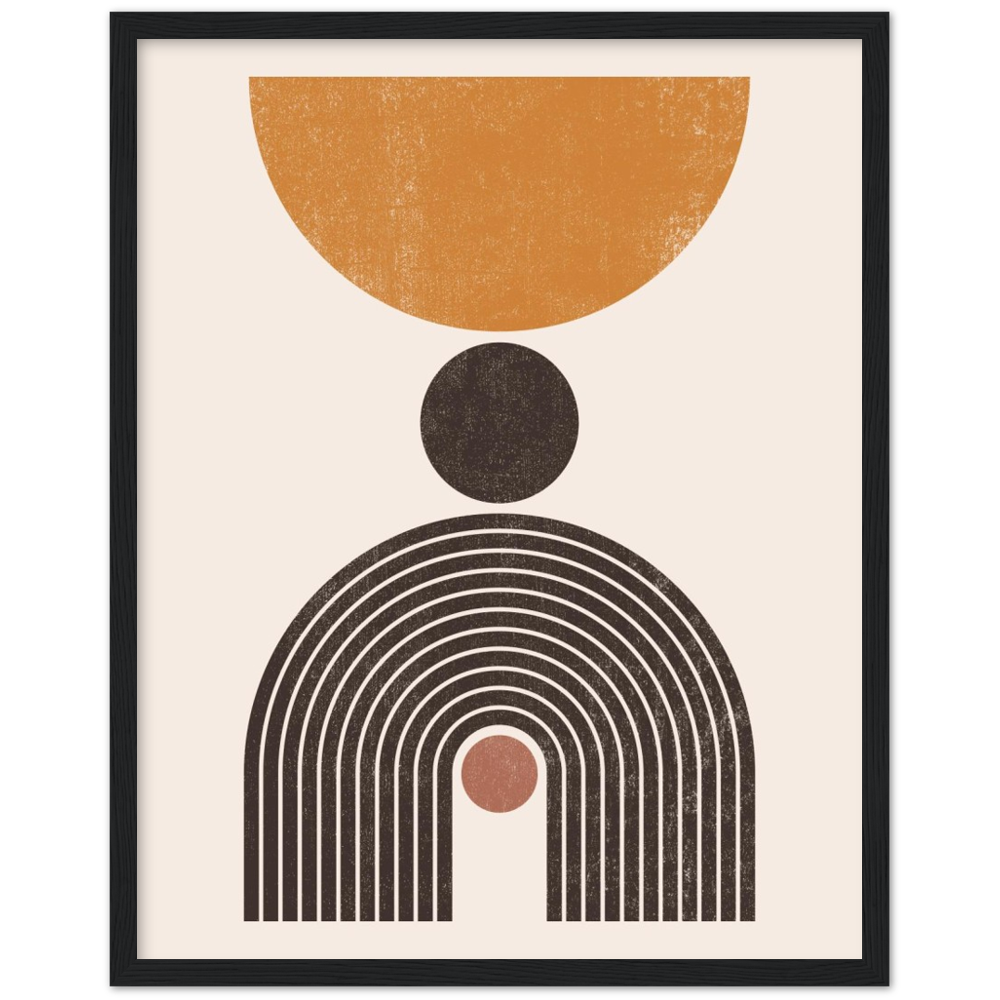 Lámina decorativa para enmarcar ABSTRACT SUN 50x70 cm | Leroy Merlin