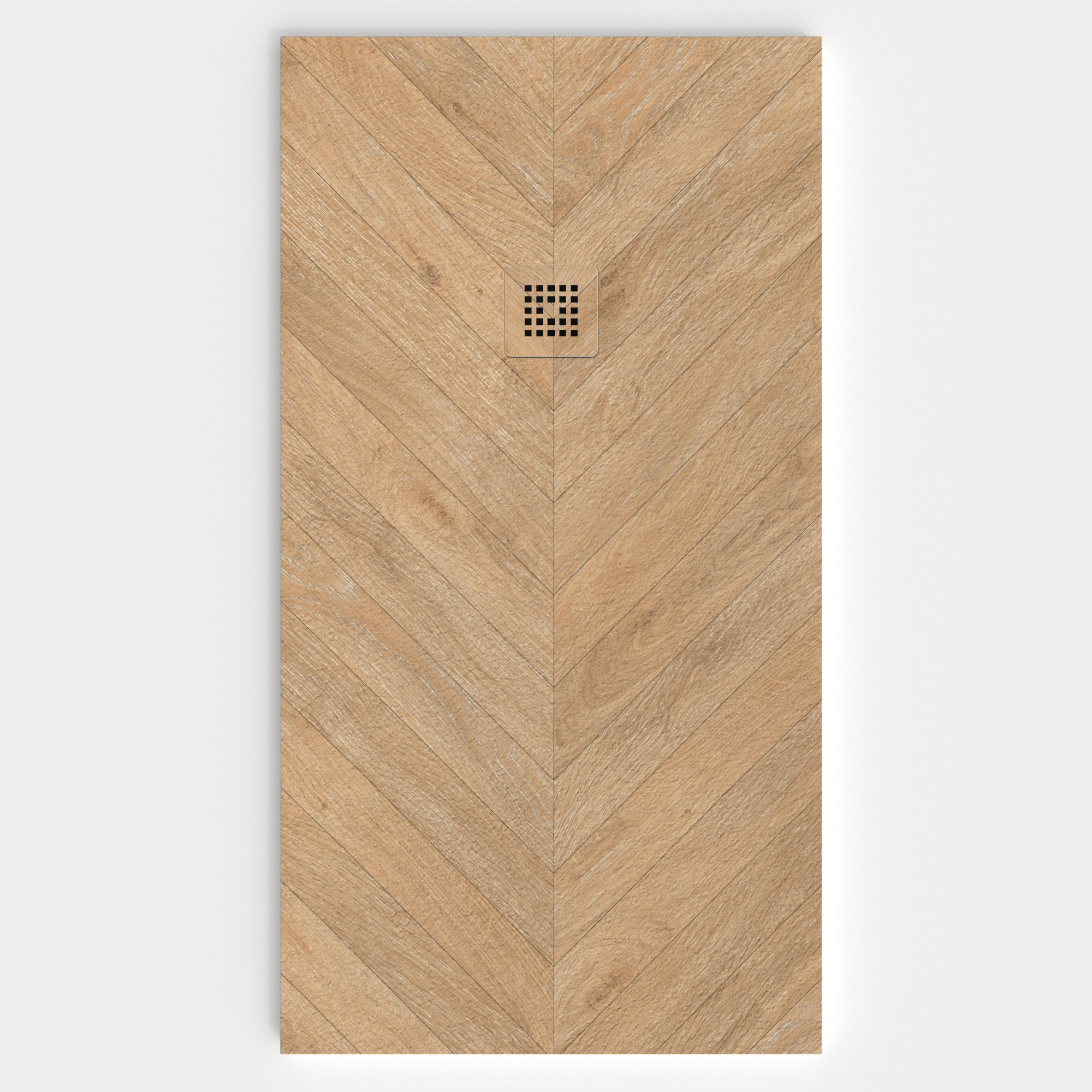 VAROBATH | Plato de ducha 3D 90x100 - Efecto madera CEDAR | Leroy Merlin