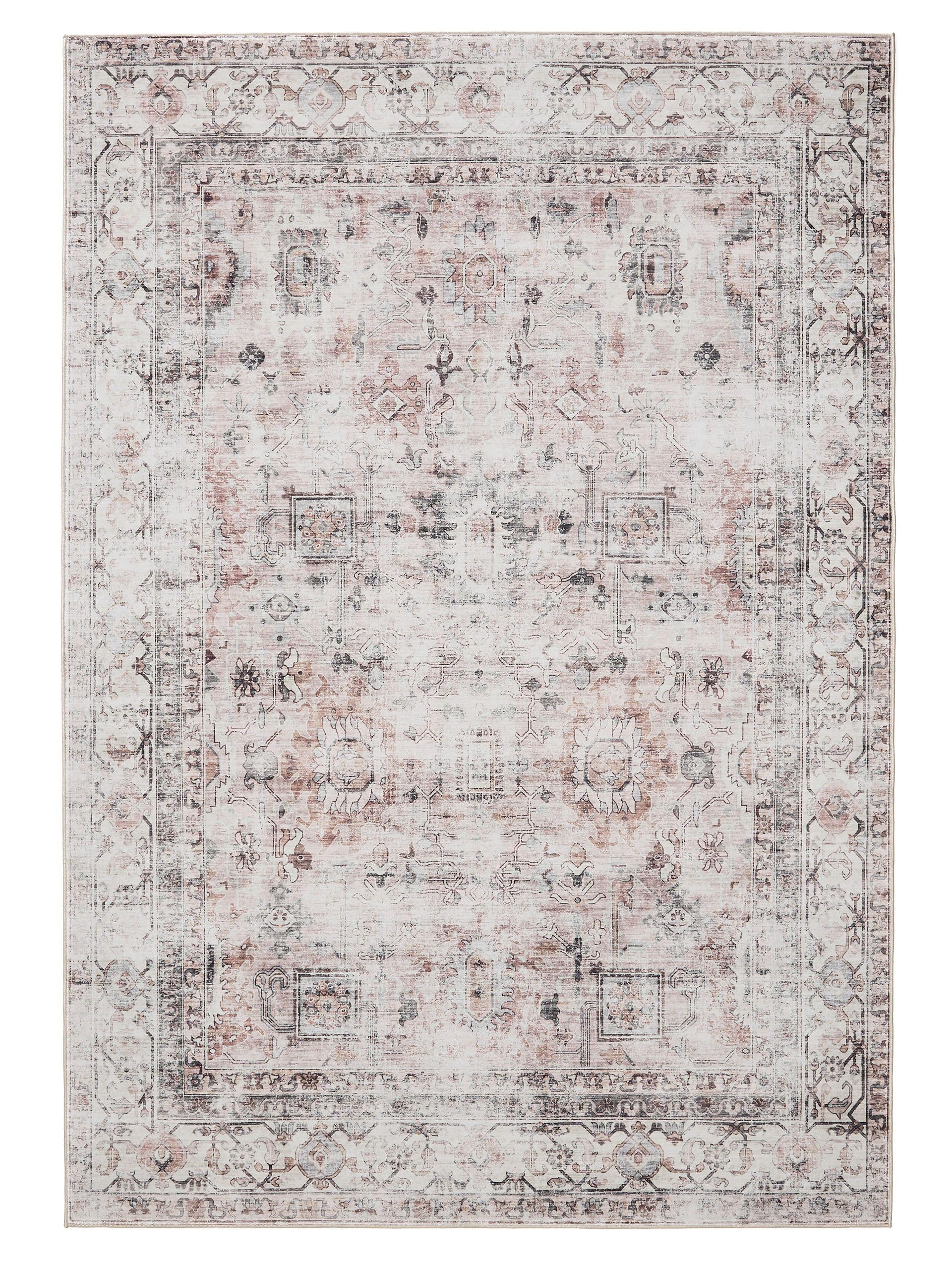 BENUTA - Tapis lavable George crème/taupe 140x200 cm | Leroy Merlin