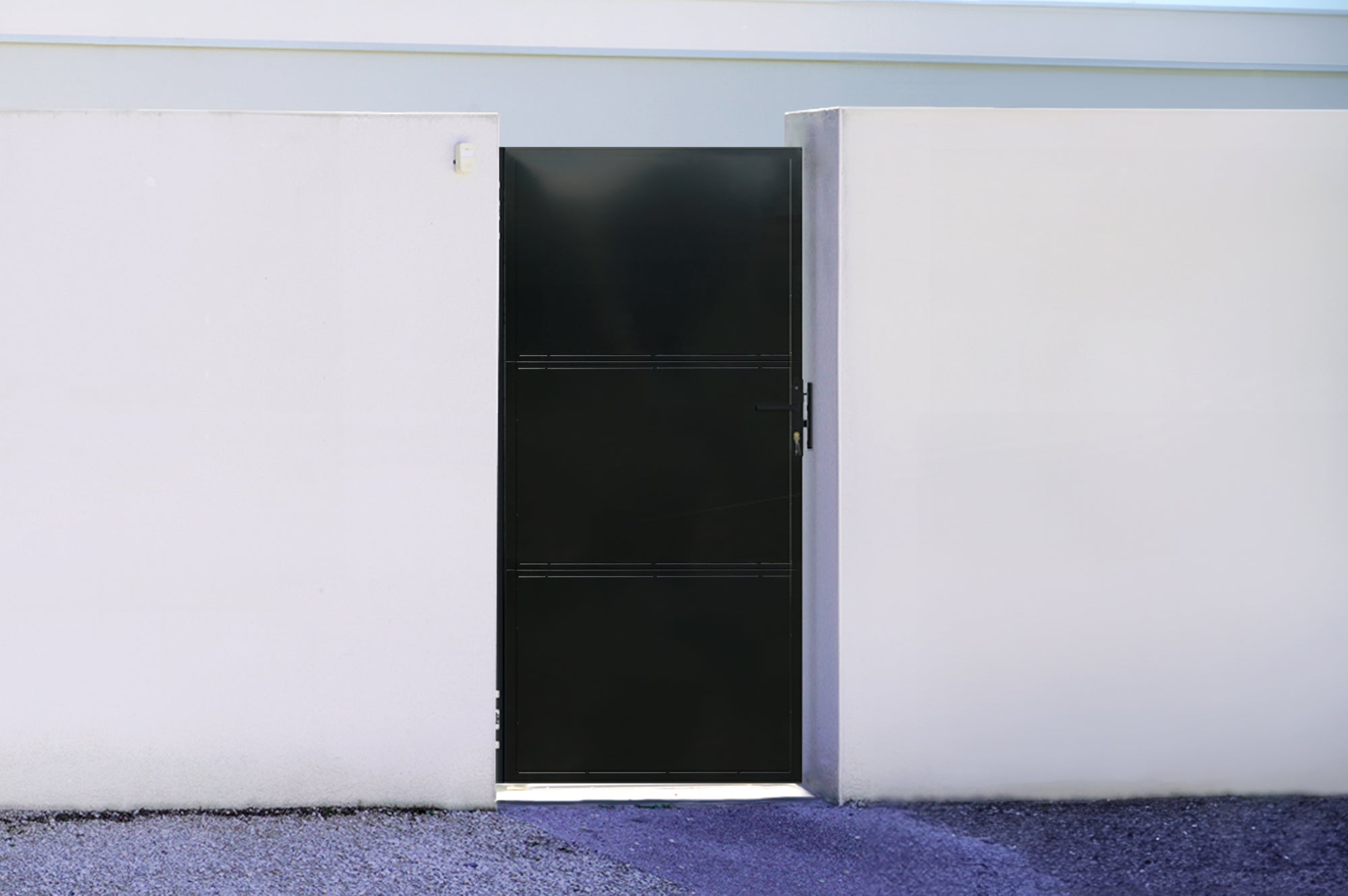 Portillon acier 1m NALI 100P200 NOIR BRILLANT | Leroy Merlin