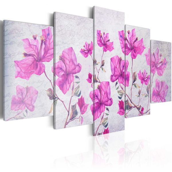 Tableau Fleurs Purple Flowers 200x100 cm | Leroy Merlin