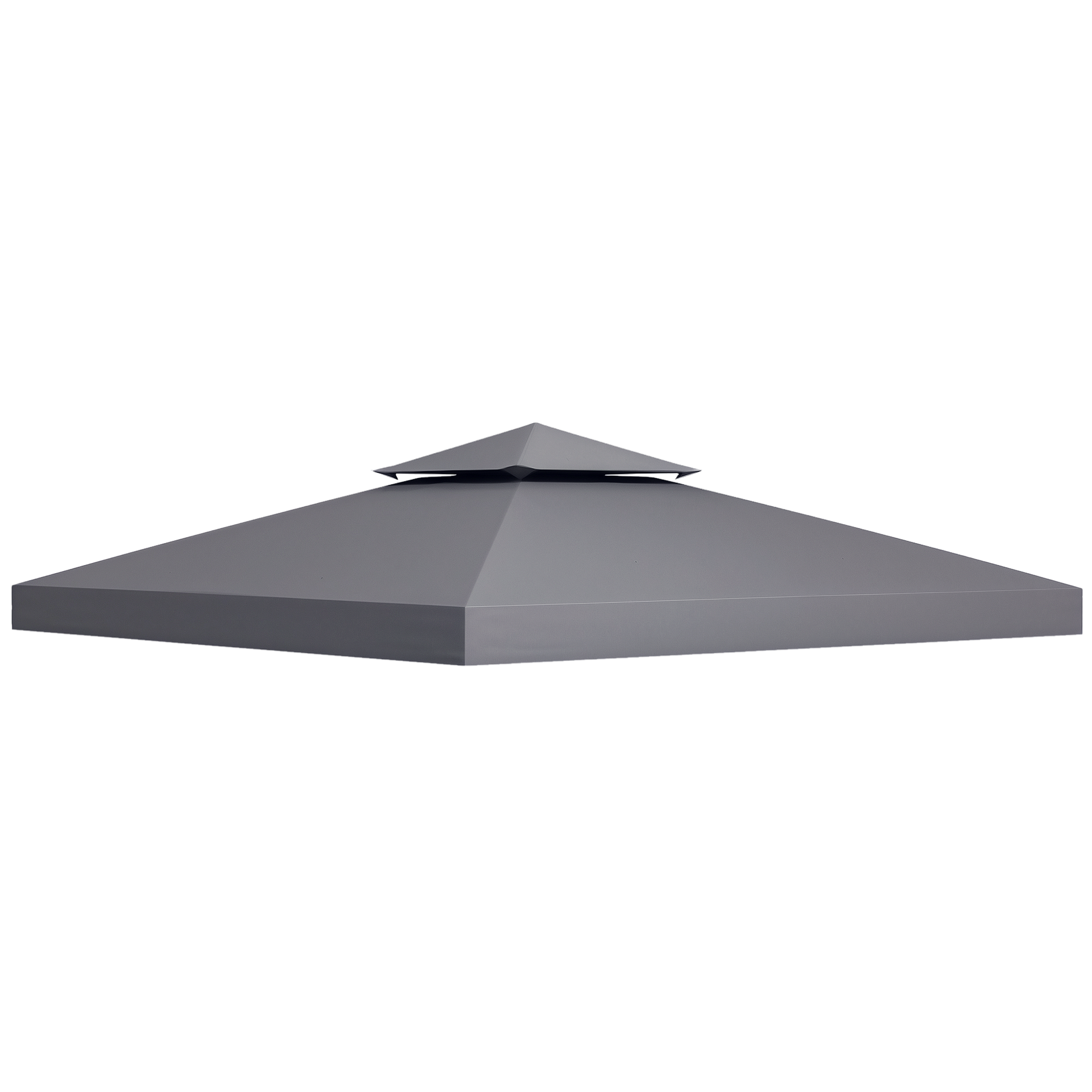 Toit de pavillon de remplacement à double niveau pour gazebo 3 m, gris ...