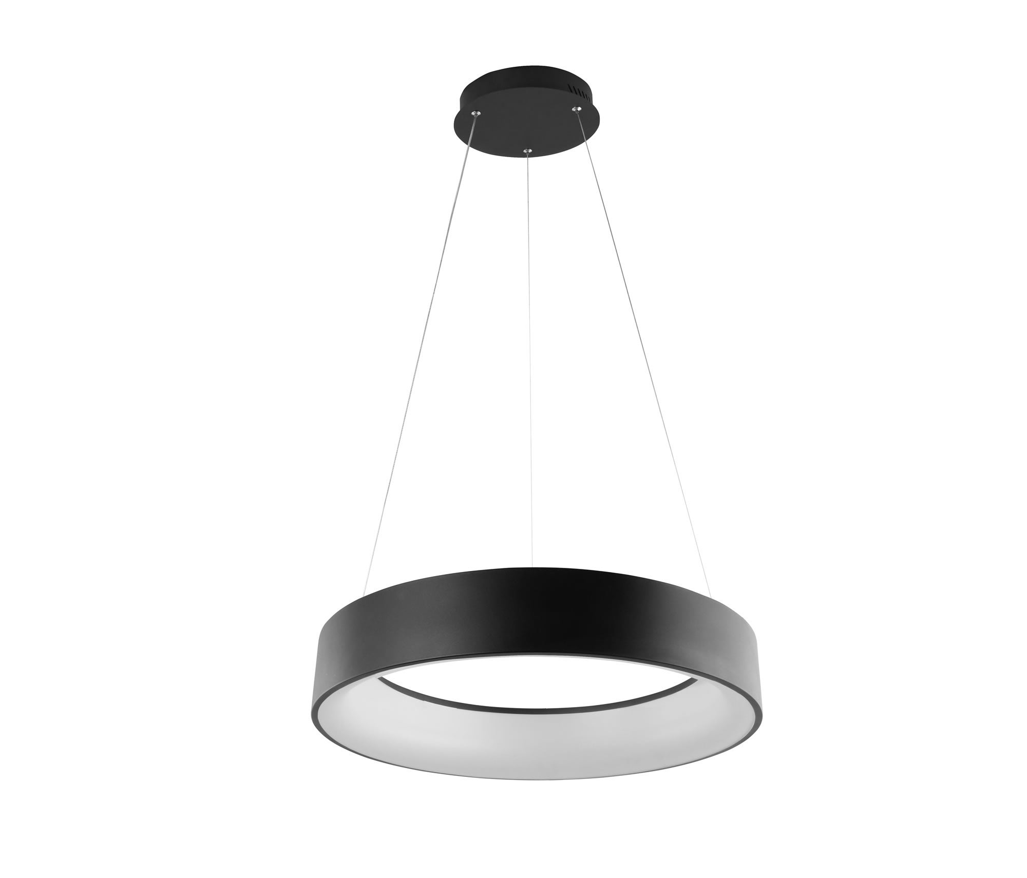 Lámpara de suspensión LED NOAH en aluminio negro 60W con función CCT 60 ...