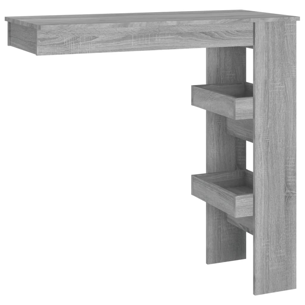 Tavolo da bar a parete in compensato grigio 102x45x103,5cm | Leroy Merlin